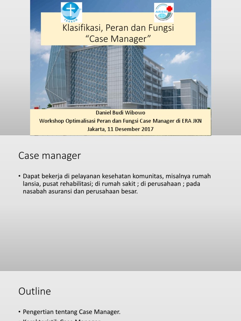 Klasifikasi Peran Dan Fungsi Case Manager | PDF Klasifikasi Peran Dan Fungsi Case Manager | PDF