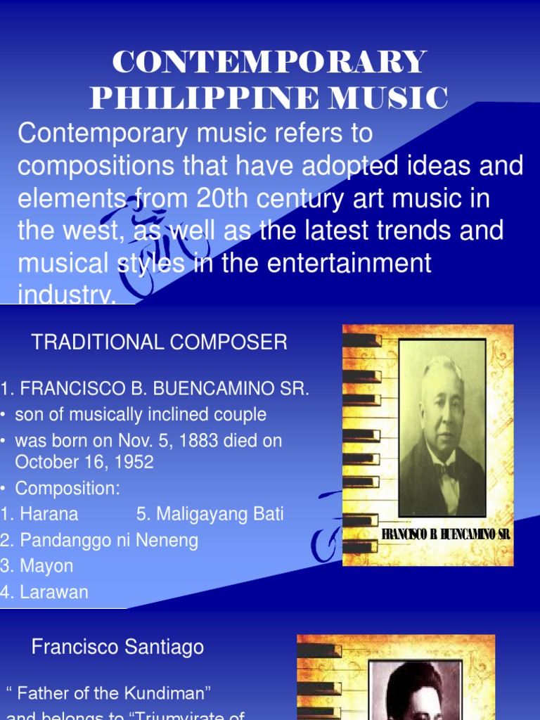 Contemporary Filipino Music Composers | PDF