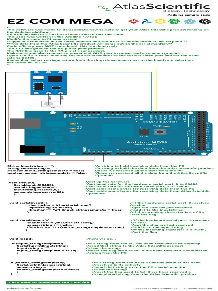 Arduino Sample Code Ez Com Mega Pdf Pdf Arduino Computer Hardware