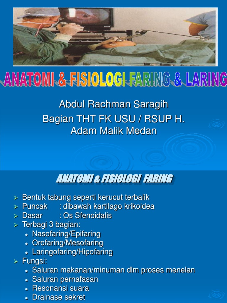 Anatomi & Fisiologi Faring & Laring | PDF