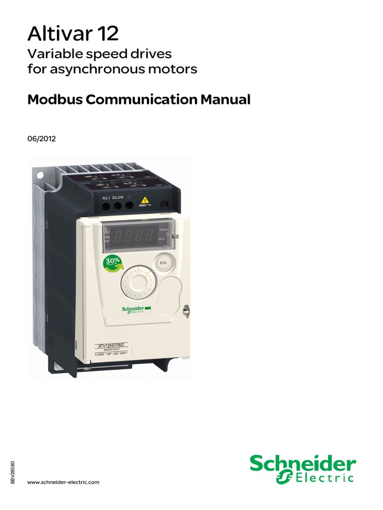 Schneider ATV12 Modbus Comm Manual | PDF | Electronic Engineering ...