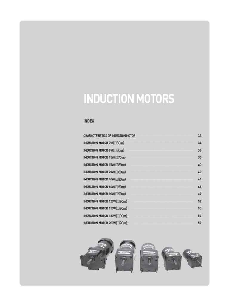 Induction Motor - Geared Motor (pg.32 60) | PDF | Vehicles | Vehicle ...