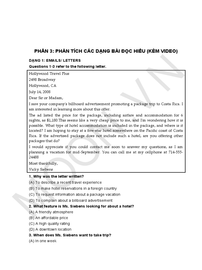 Toeic Part 7 Tiet 4 Va 5 | PDF | Online Banking | Banks & Banking