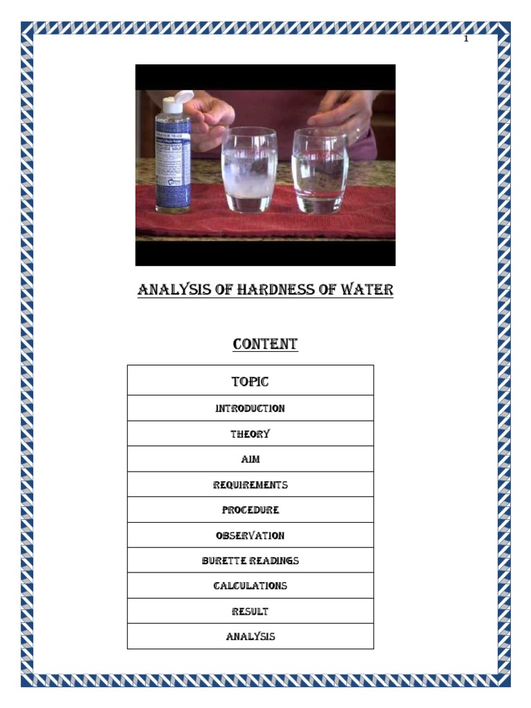 Project Report - Hardness of Water r2 Final | PDF | Molar Concentration | Titration