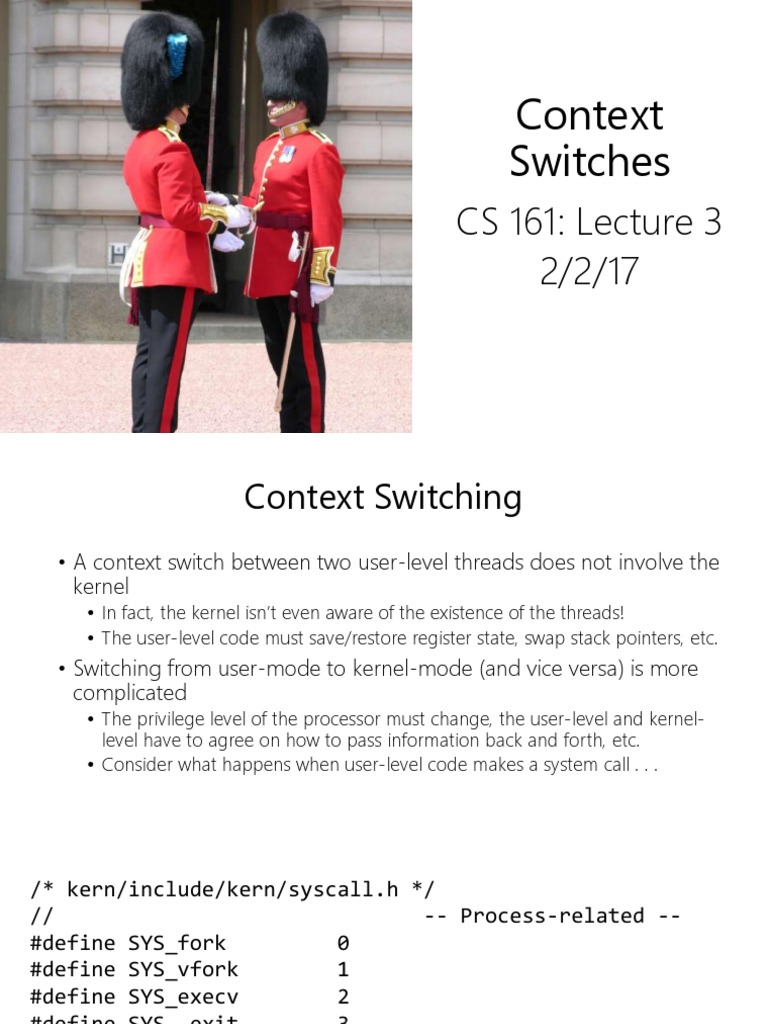 Context Switching | PDF | Thread (Computing) | Computer Engineering