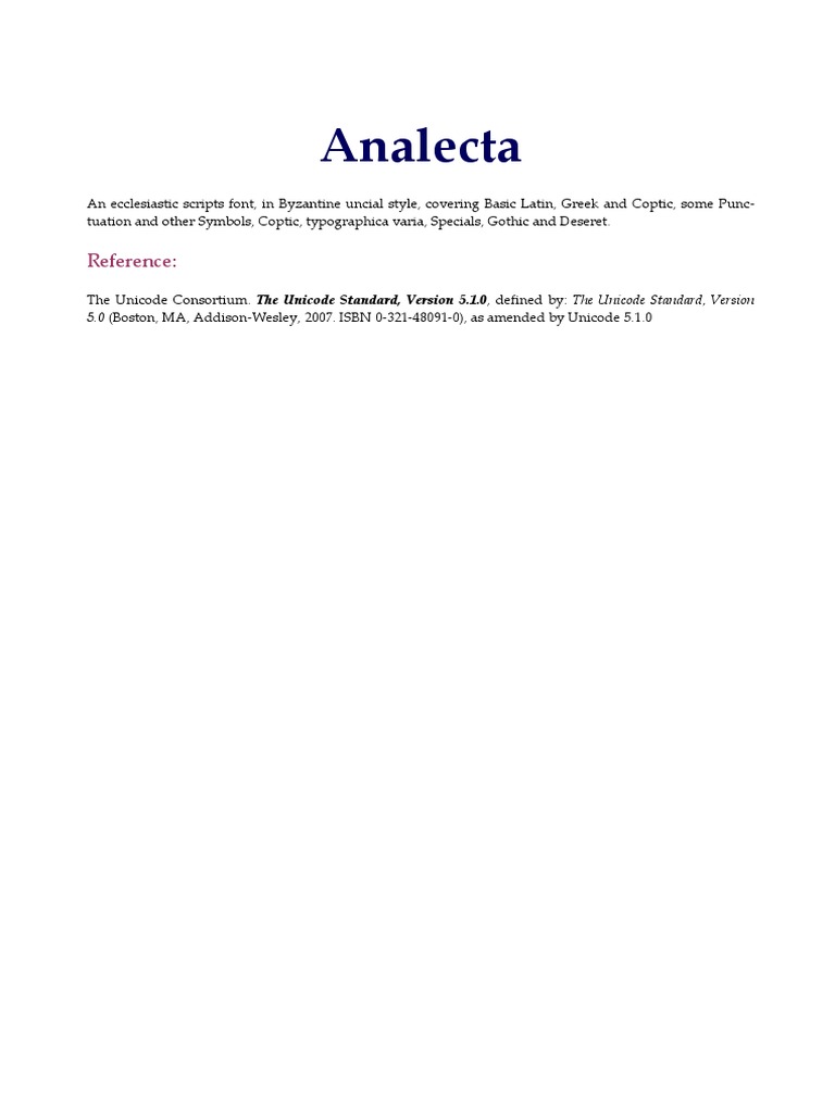 Analecta PDF | PDF