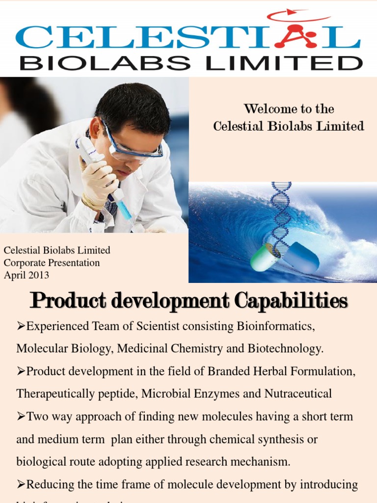 Celestial Biolabs: Peptide & Enzyme Innovations | PDF | Medicinal ...