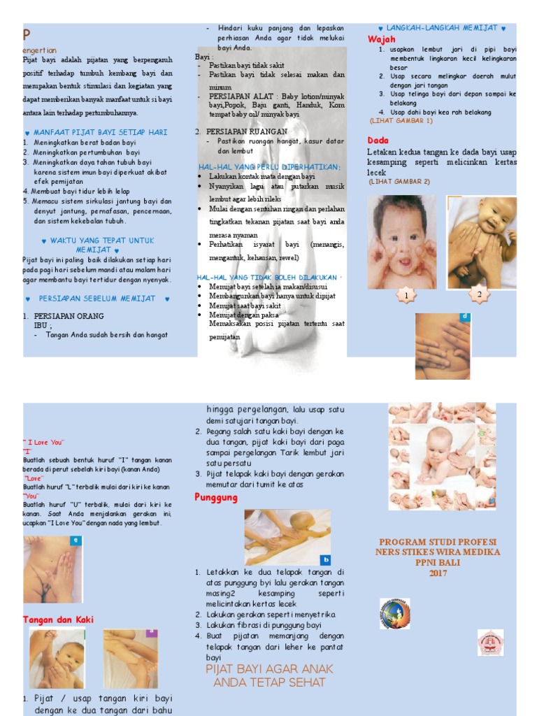 Leaflet Pijat Bayi | PDF