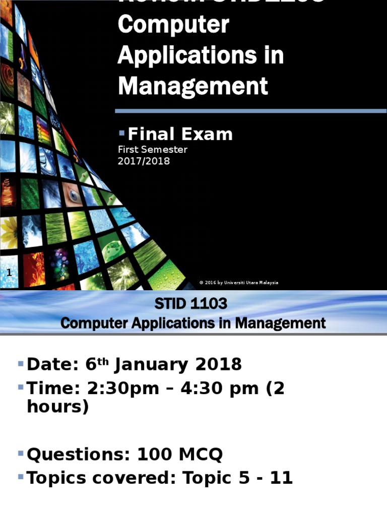 A171 STID 1103 Final Revision | PDF | Computing | Software