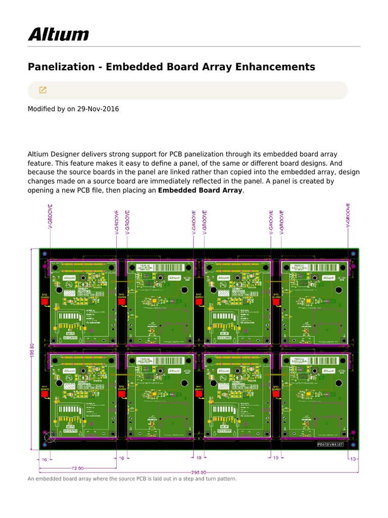 Online Documentation For Altium Products - ( (Panelization - Embedded ...