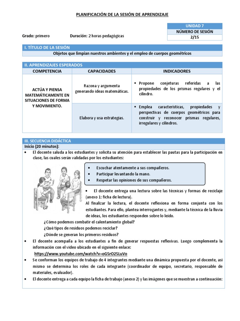 Mat1-U7-Sesion 02 | PDF | Reciclaje | Residuos