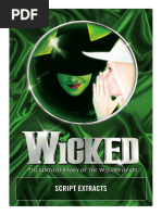 Wicked Script | PDF | Wizard Of Oz (Character) | Oz (Franchise)