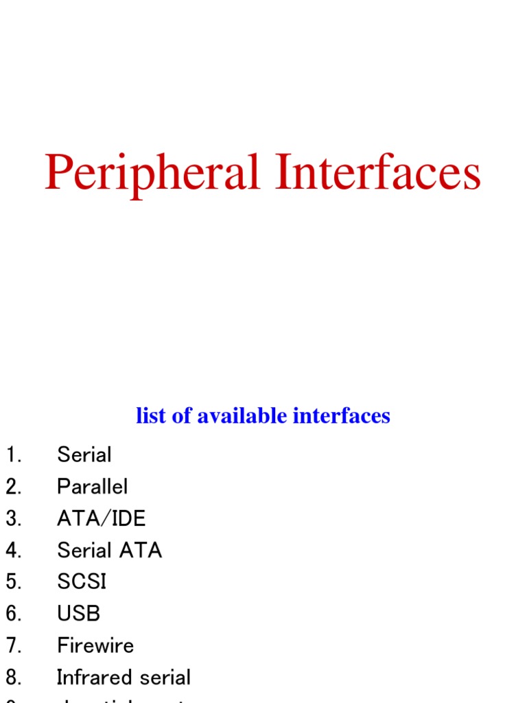 Peripheral Interfaces | Usb | Electrical Connector