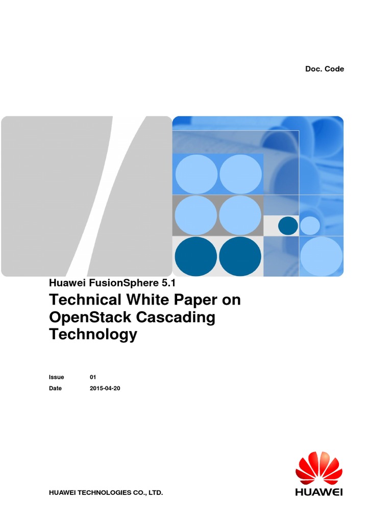 Huawei Fusionsphere 5 1 Technical White Paper On Openstack Cascading