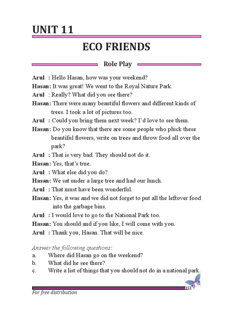 Exploring Nature: A Conversation Between Friends About Their Weekend ...