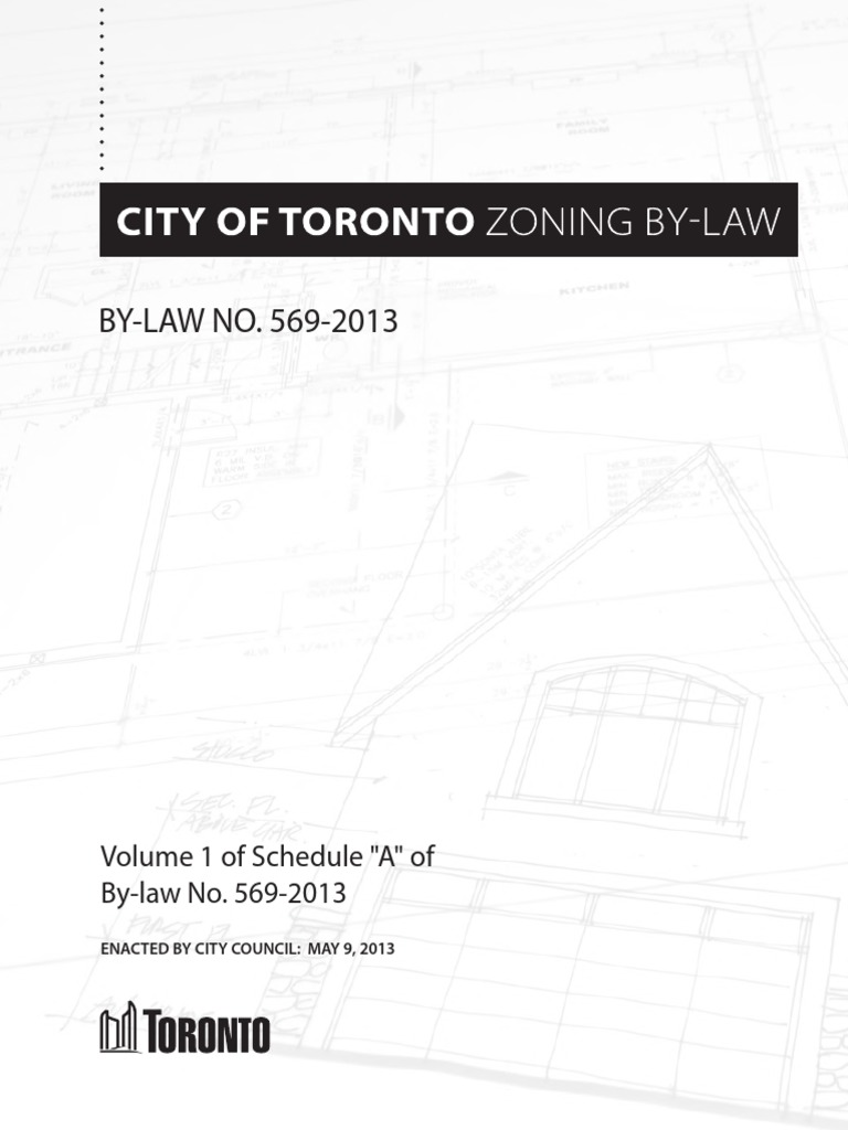 City of Toronto Law0569 Schedule A Vol1 Ch1 800 | PDF | Zoning | By Law