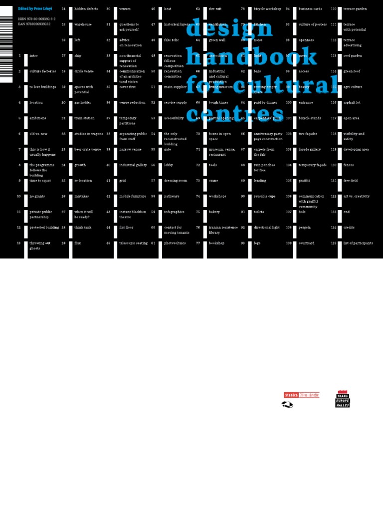 Design Handbook for Cultural Centres | PDF | Business