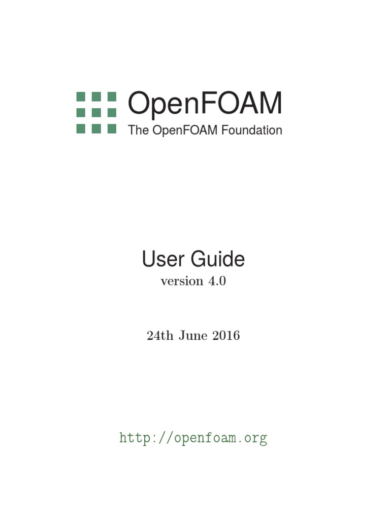 OpenFOAMUserGuide USletter | PDF | License | Copyright