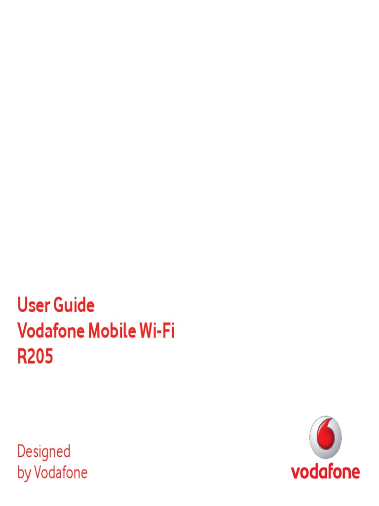 User Guide Vodafone Mobile Wi-Fi R205 | PDF | High Speed Packet Access ...
