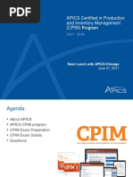 APICS CPIM Self-Study Resources: CPIM Exam Content Manual | PDF ...