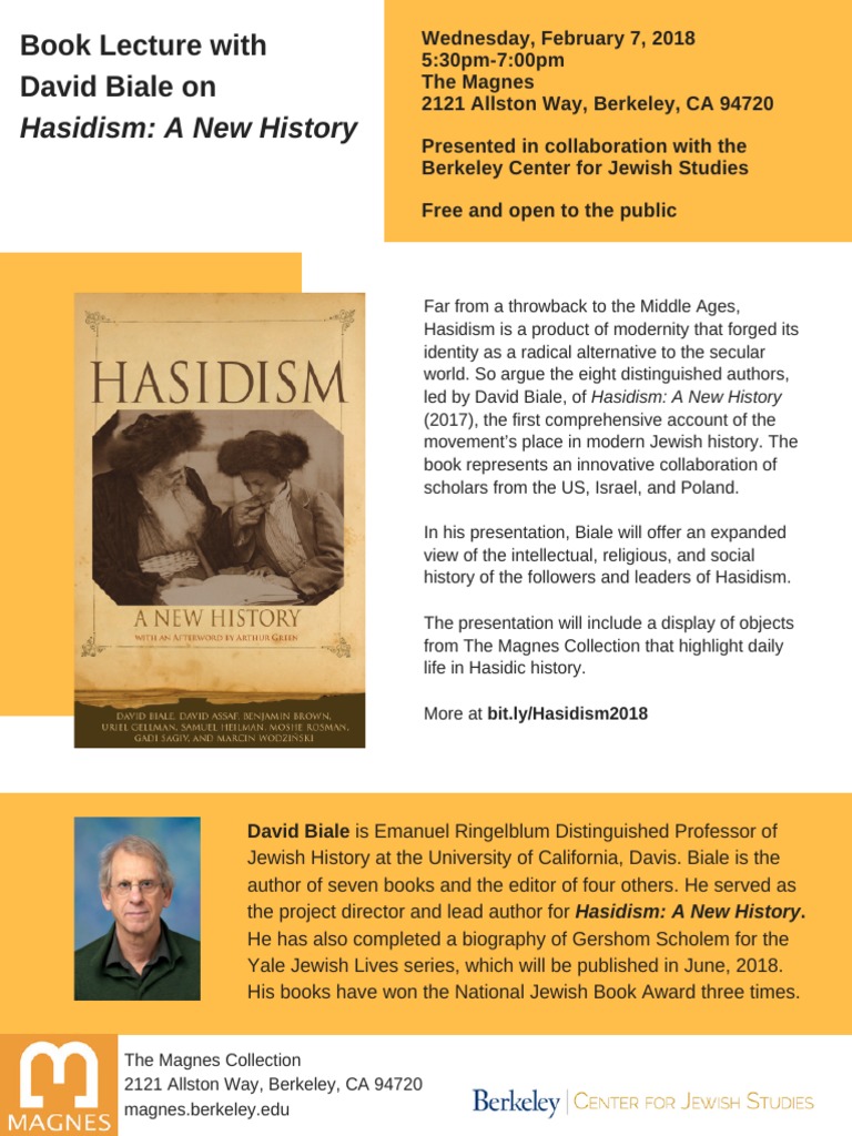 David Biale On Hasidism: A New History | PDF | Hasidic Judaism | Middle ...