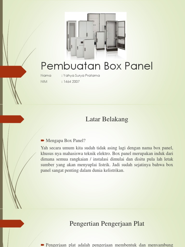 Pembuatan Panel Box | PDF
