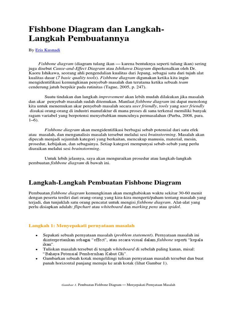 Fishbone Diagram Dan Langkah | PDF