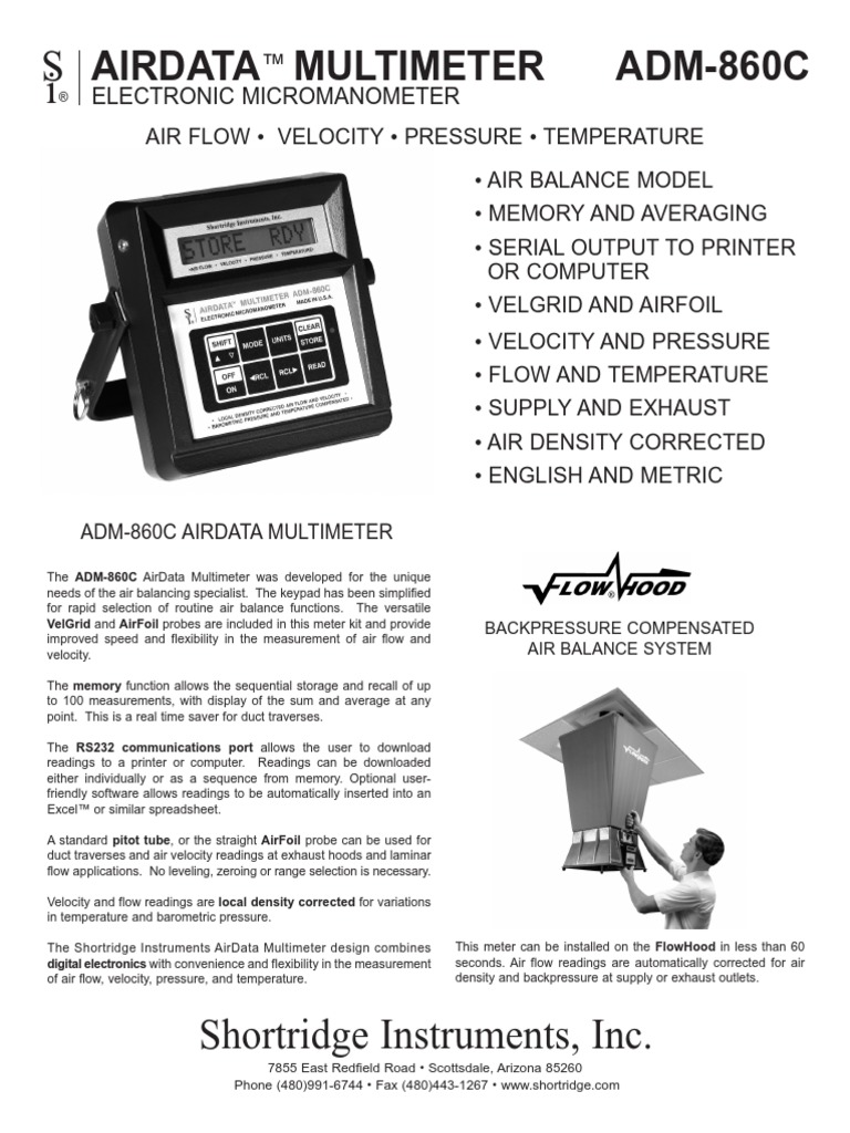 Adm 860C | PDF | Calibration | Pressure Measurement