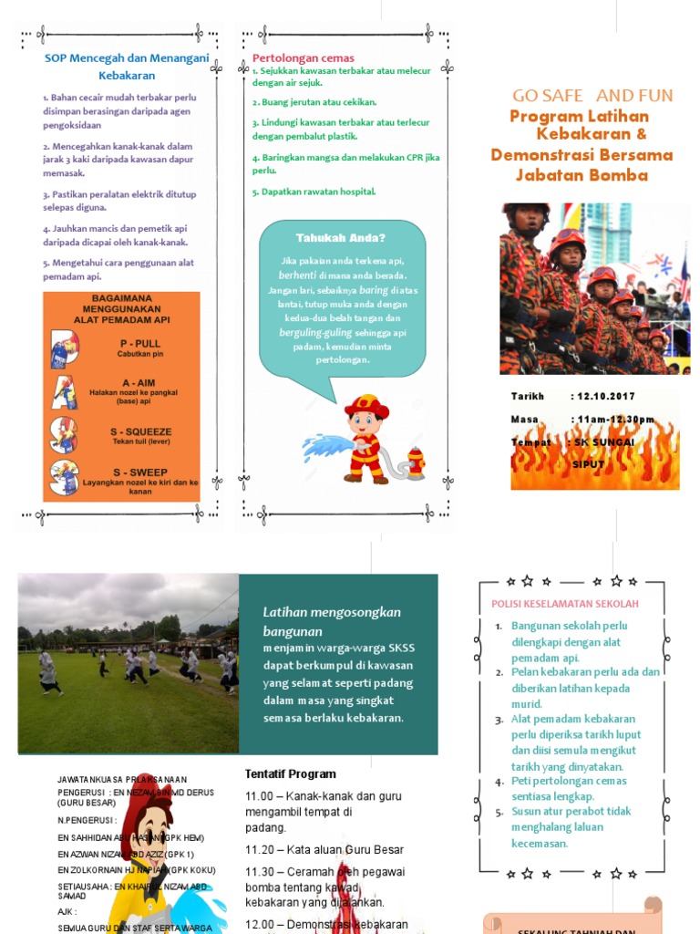 Brosur Latihan Kebakaran New 1 | PDF