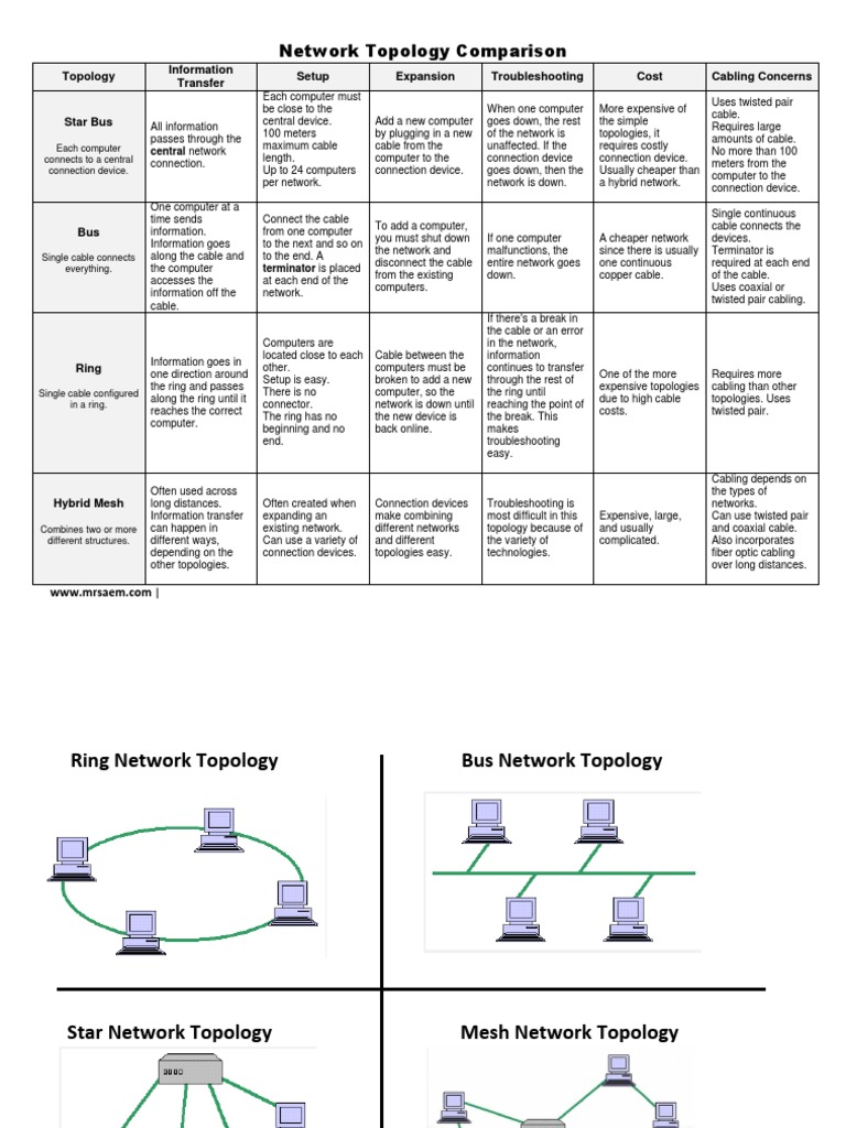 Network Topology Comparison: Topology Information Transfer Setup ...
