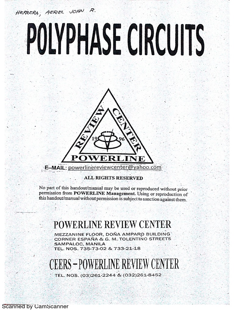 Polyphase Circuits Powerline | PDF | Electrical Engineering | Electricity