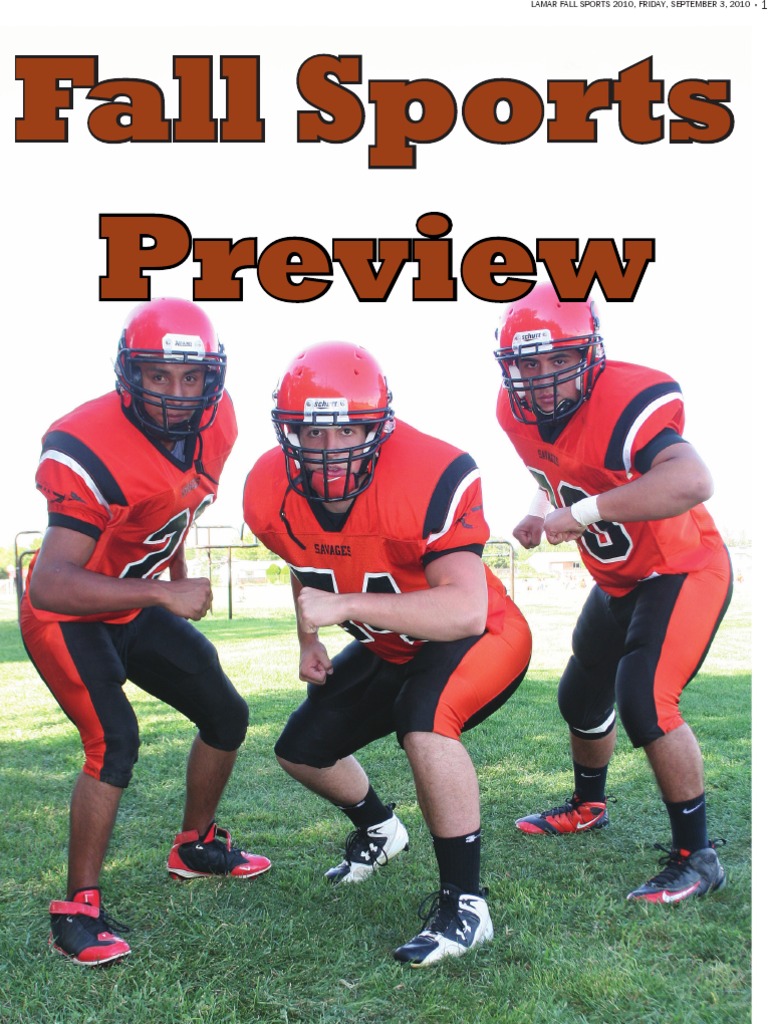 Fall Sports Preview | PDF | Team Sports | Games Of Physical Skill