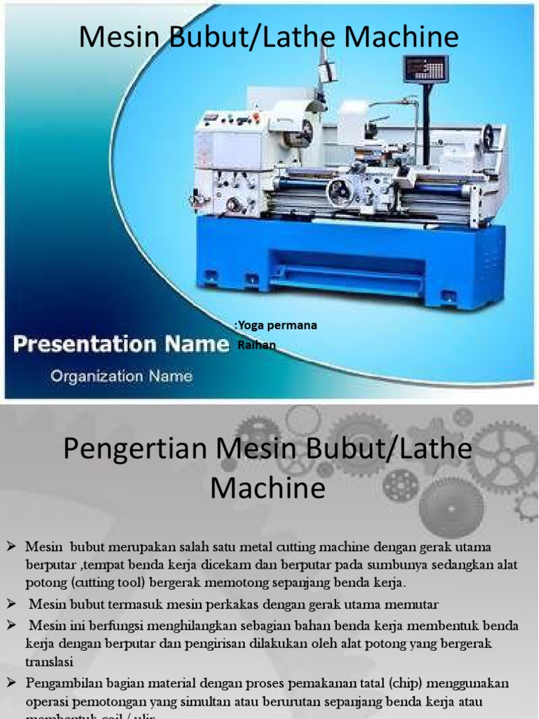 Pengantar Mesin Bubut dan Fungsinya | PDF | Teknologi & Rekayasa