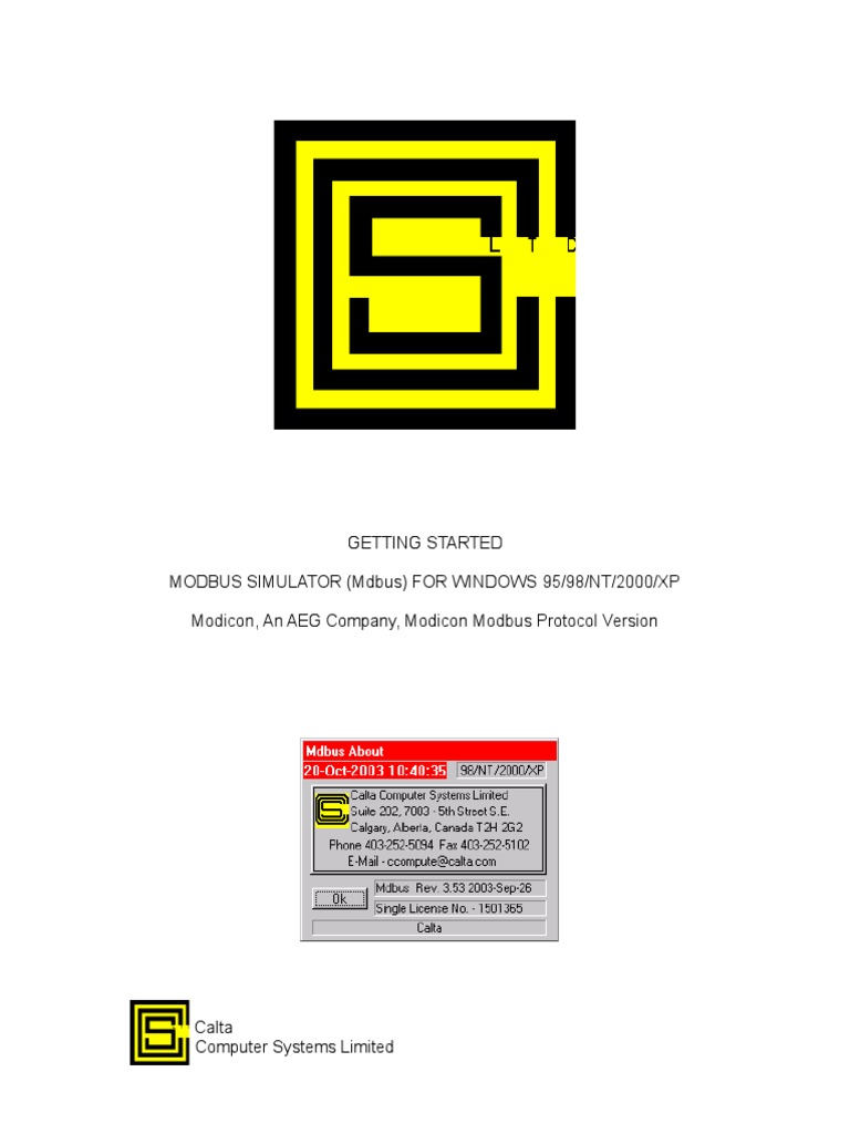 Getting Started with the Modbus Simulator (Mdbus) for Monitoring and Controlling Modbus ...