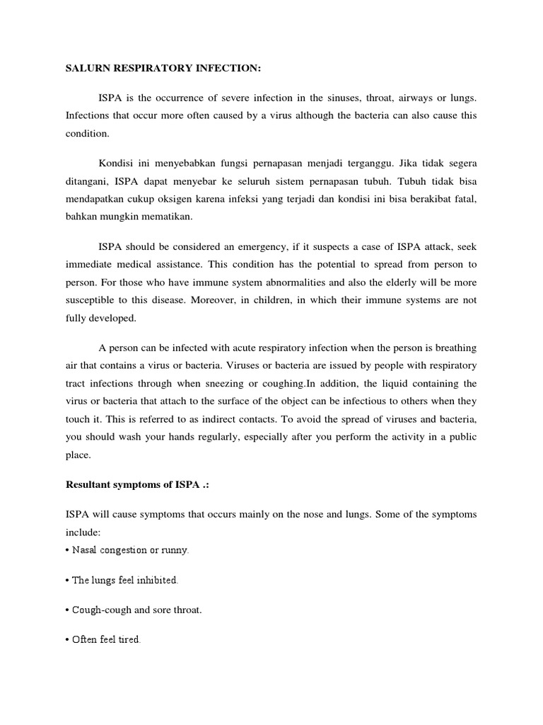 Acute Respiratory Infection (ISPA): Causes, Symptoms, Diagnosis ...