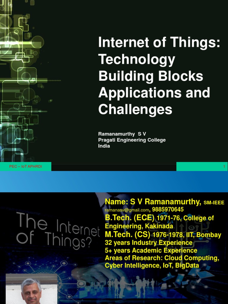 PEC – IoT: Technology Building Blocks, Applications and Challenges ...