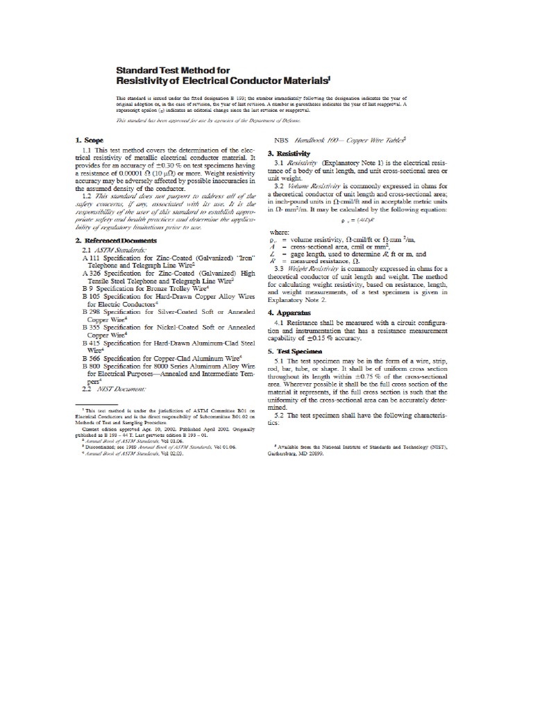 Astm B 193 PDF | PDF