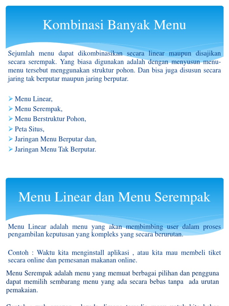 Antar Muka Berbasis Menu | PDF