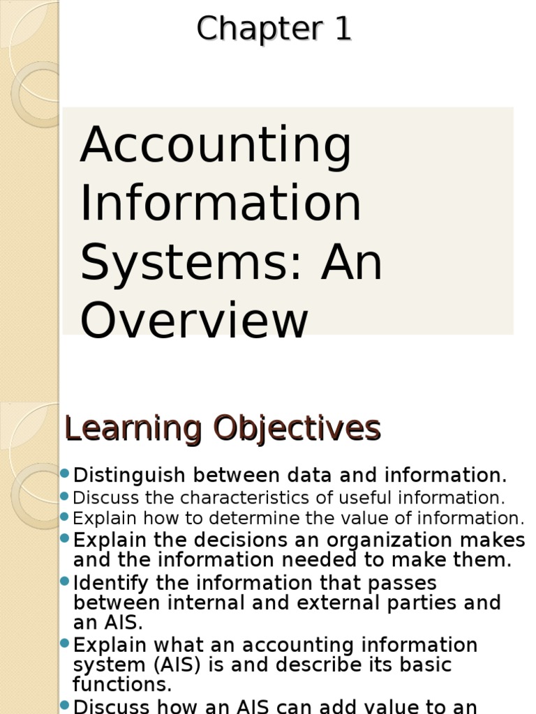 Accounting Information Systems: An | PDF | Databases | Electronic Data ...
