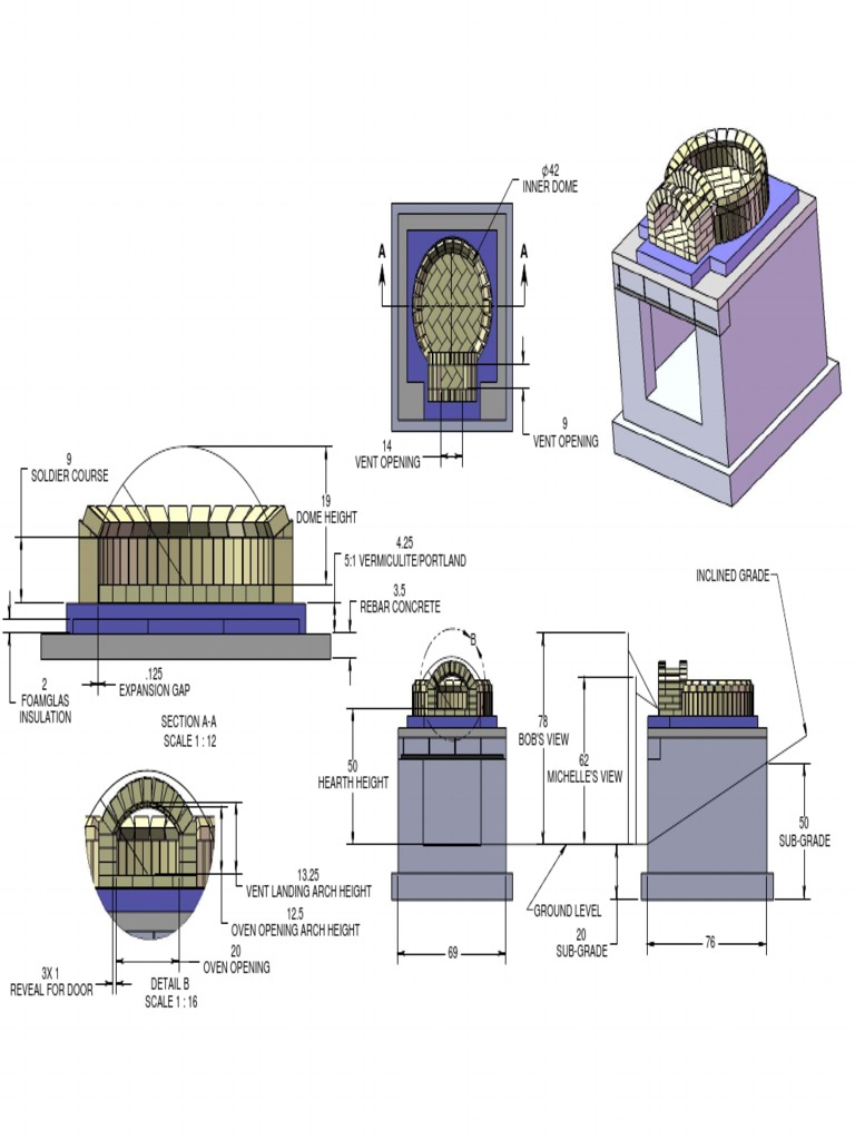 Pizza Oven Schematic | Download Free PDF | Buildings And Structures ...