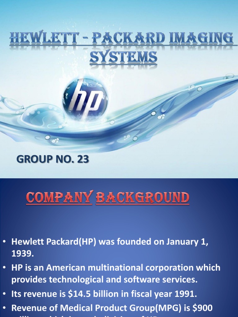 Group No. 23 | PDF | Hewlett Packard | Medical Imaging