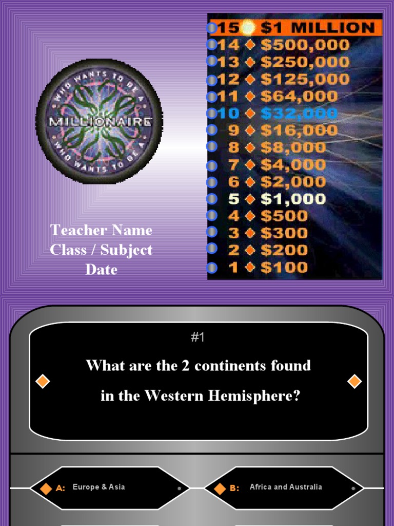 Geography Quiz: Continents and Coordinates | PDF | Equator | Geomatics