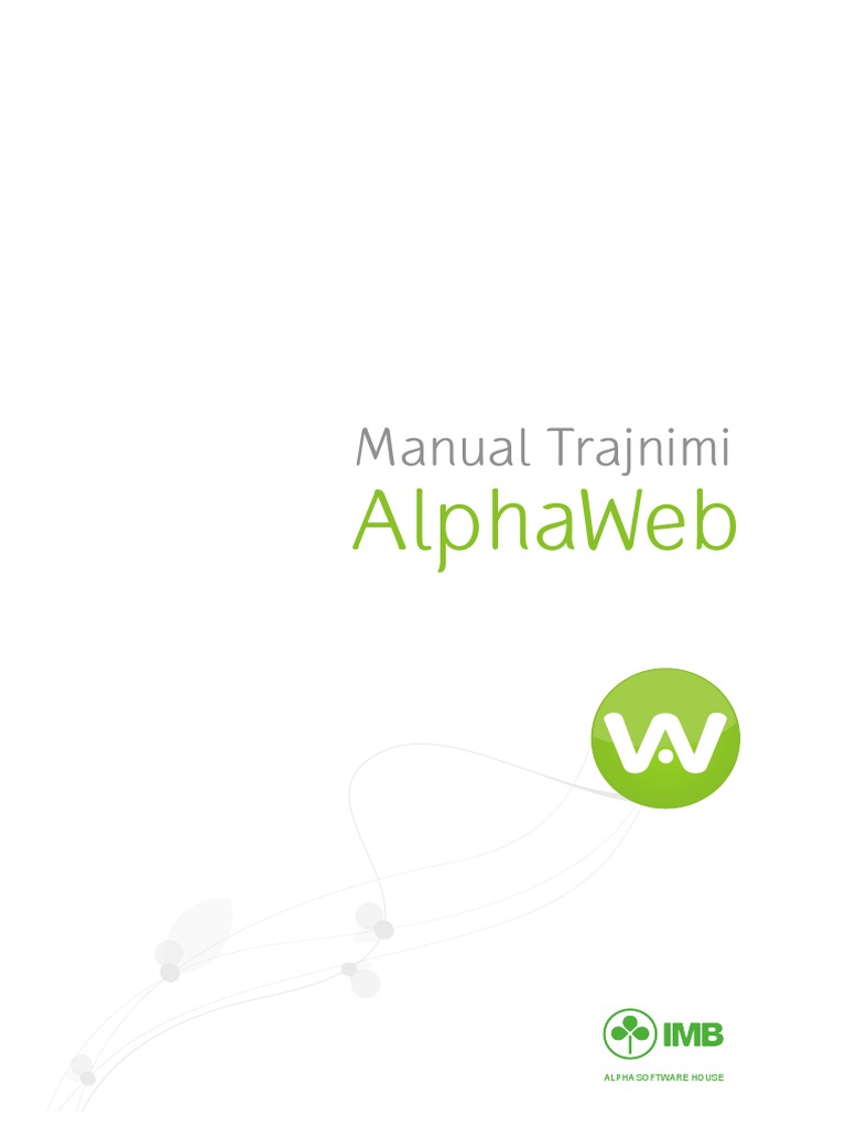 Manual Trajnimi AlphaWeb PDF | PDF