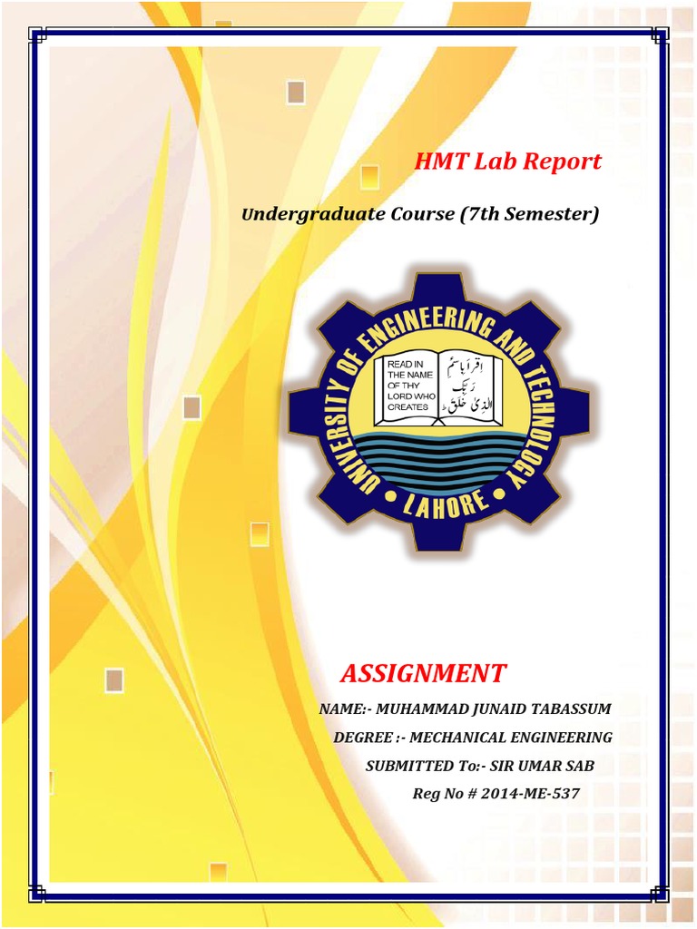 HMT Lab Report | Download Free PDF | Thermal Conduction | Heat Transfer