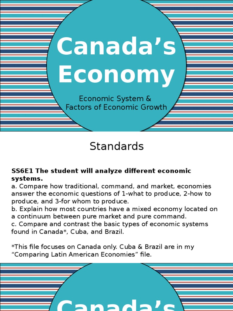 Canada’s Economy: Economic System & Factors of Economic Growth ...