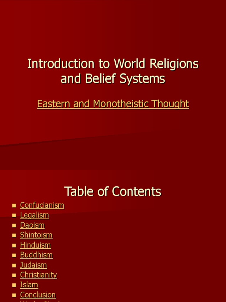Introduction To World Religions | PDF | Confucianism | Jesus In Islam