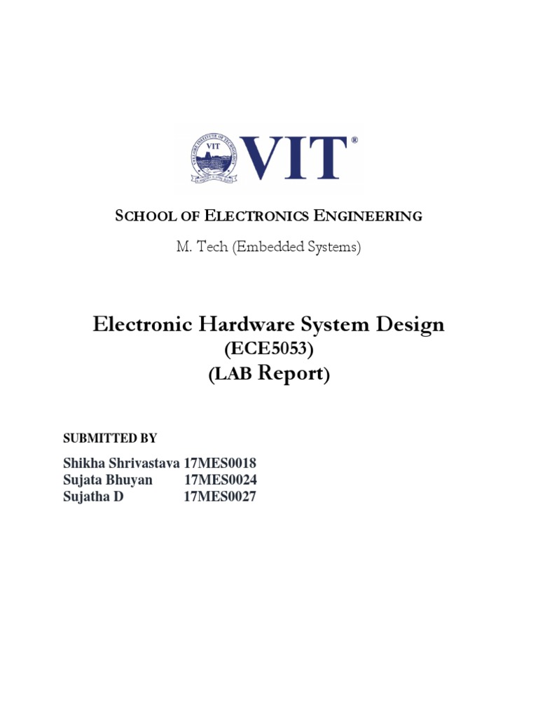 Electronic Hardware System Design: (ECE5053) (Lab) | Download Free PDF ...