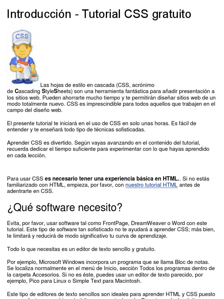 CSS PDF | PDF | HTML | Hojas de estilo en cascada