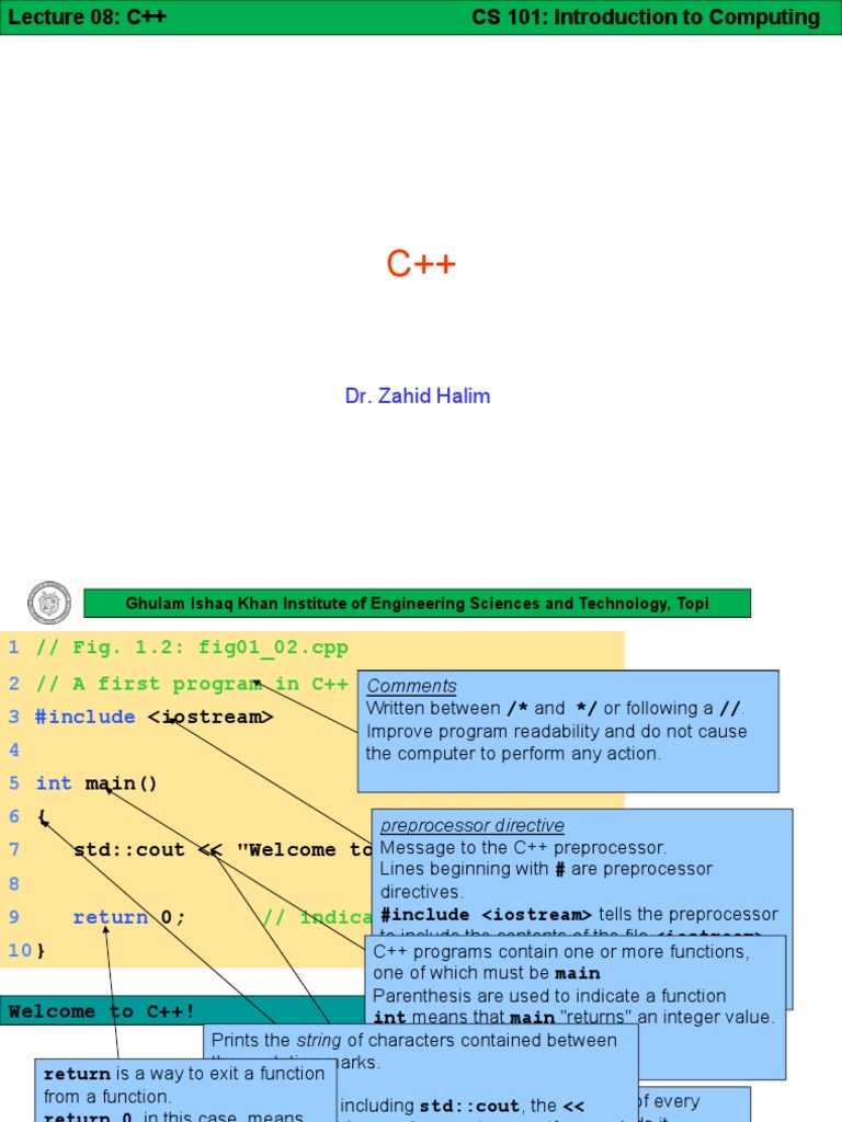 ITC Lect 08 (C++ - II) | PDF | Integer (Computer Science) | Data Type ITC Lect 08 (C++ - II) | PDF | Integer (Computer Science) | Data Type
