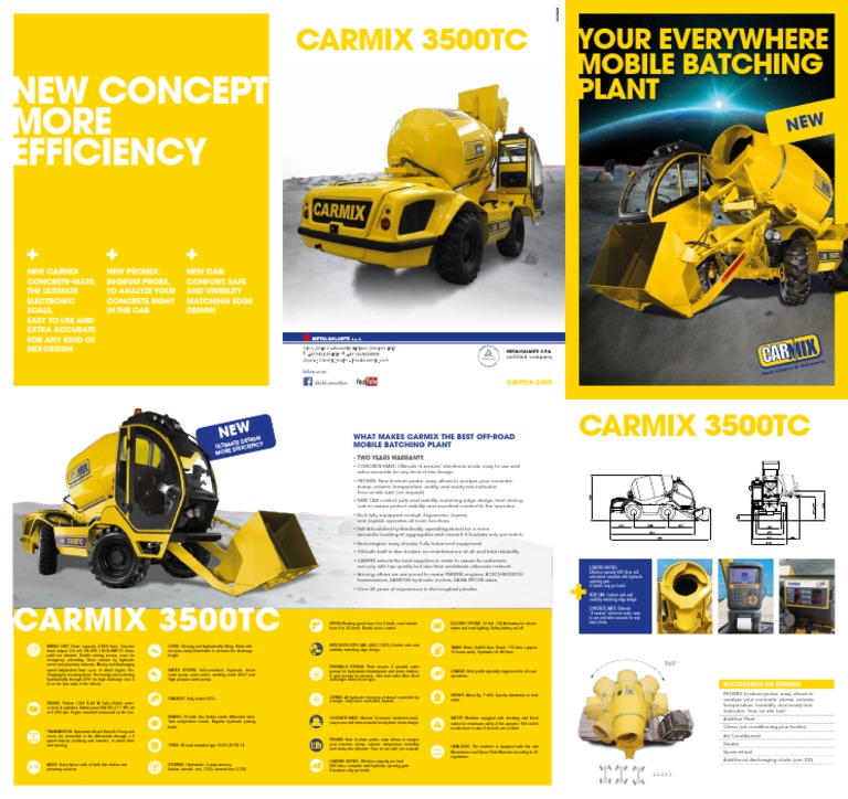 Carmix Brochure 3500TC 2017 | PDF | Transmission (Mechanics) | Engines